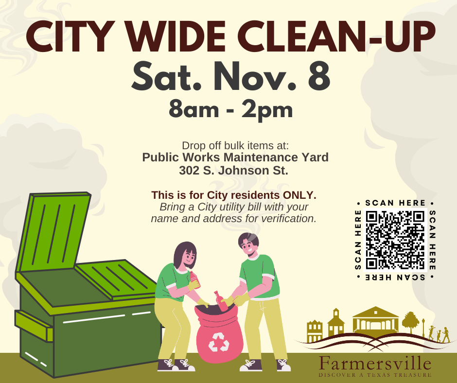 City Wide Clean-up | Farmersville, TX